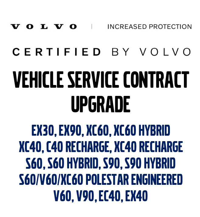 Purchase "Certified by Volvo" Vehicle Service Contract Upgrade - EX30 ...