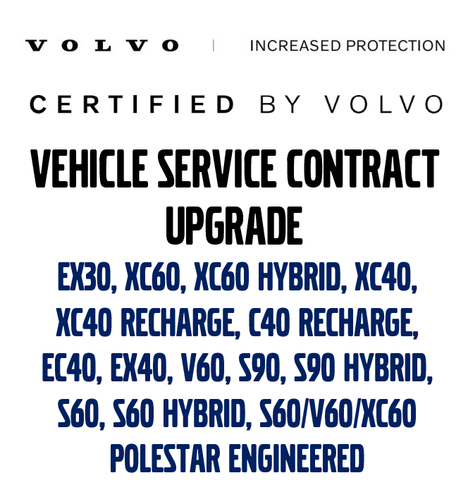 Purchase "Certified by Volvo" Vehicle Service Contract Upgrade - EX30 ...